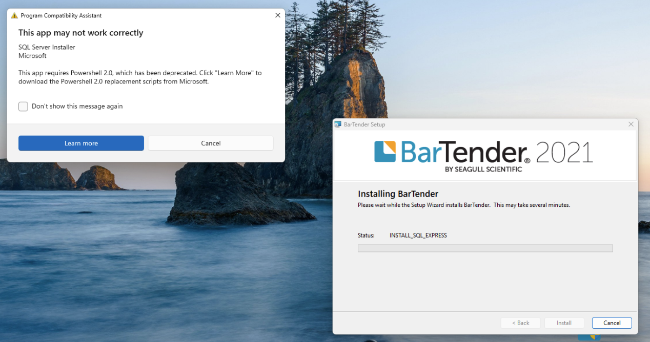 Installing BarTender 2021 With Windows 11 24H2 and Windows Server 2025 ...